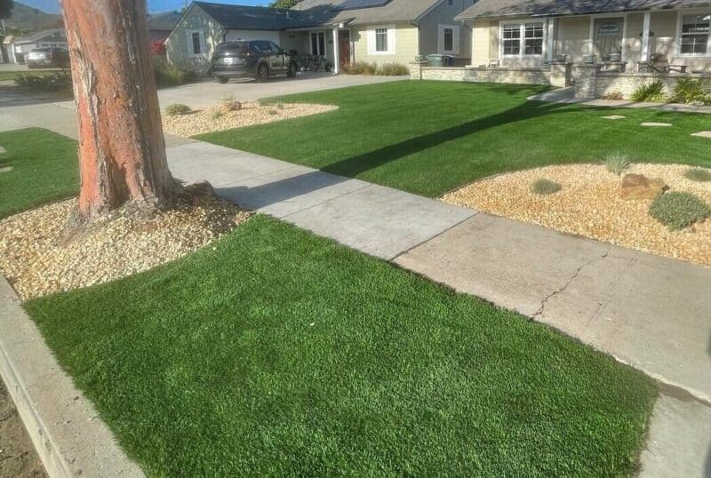 Front Yard Turf Installation in San Diego, CA - Eternal Turf & Pavers