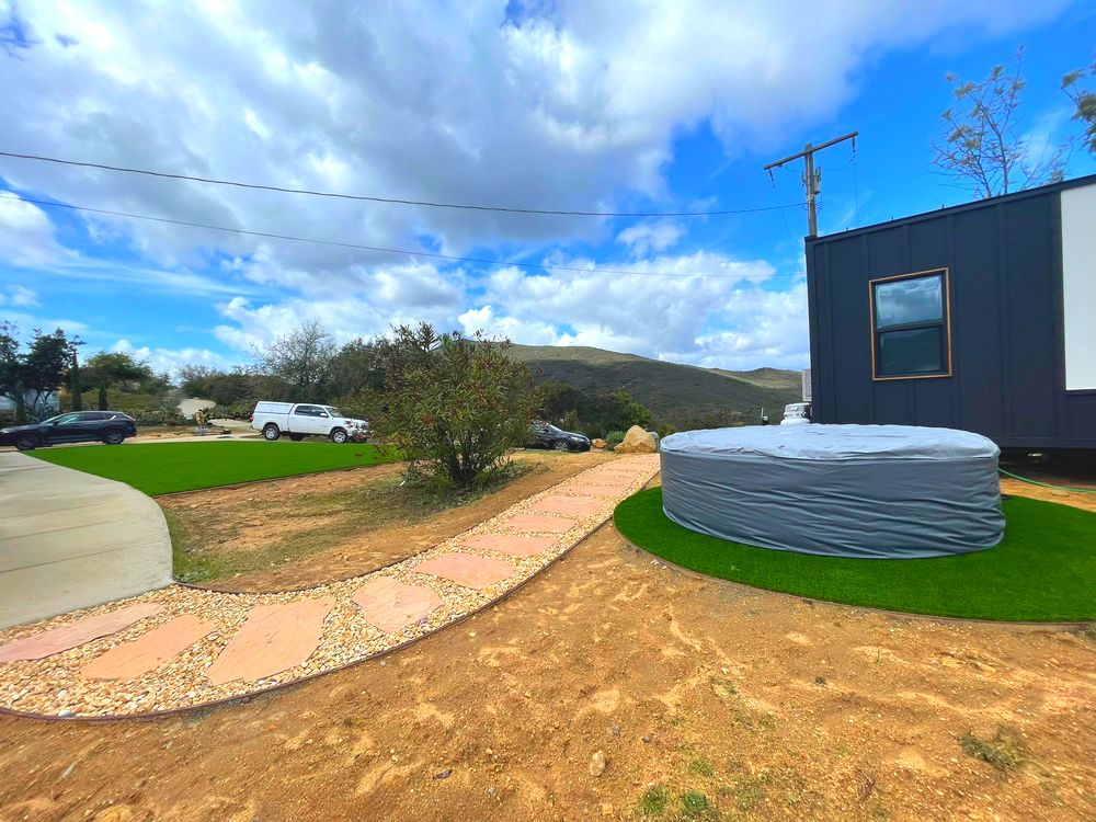 Stone Pathway & Turf Installation in Jamul, CA - Eternal Turf & Pavers